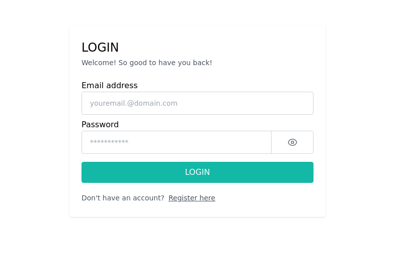 Responsive Login Form With Image Tailwind Css Example