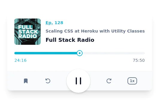 Music Player Tailwind Css Example