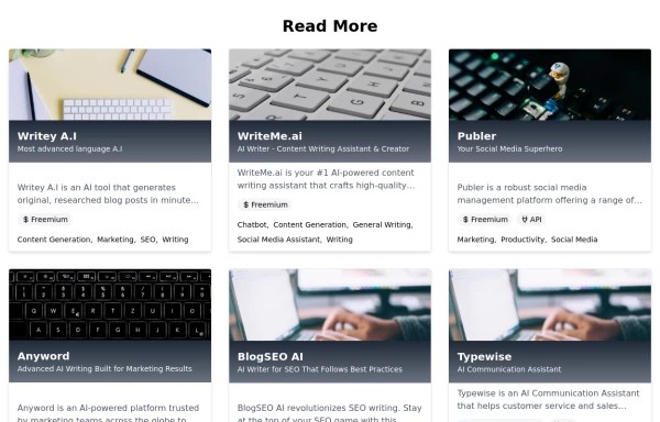 Responsive Landscape Cards Tailwind Css Example