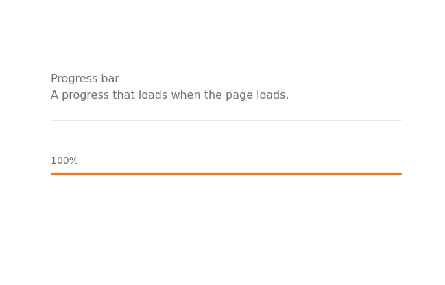 Gradient Progress Bar Tailwind Css Example