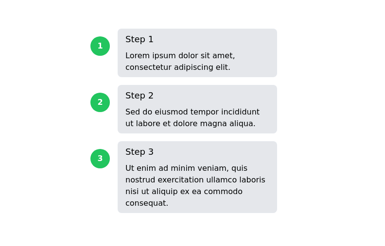 Simple Stepper Section Tailwind Css Example
