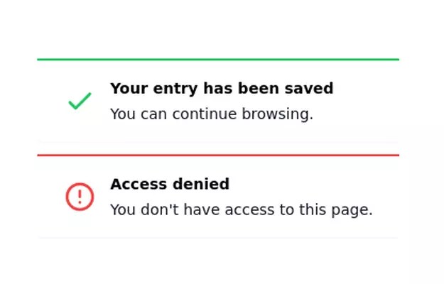 Notification Alert Section Tailwind Css Example