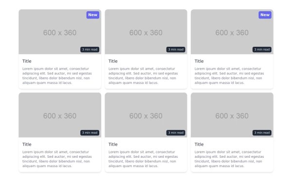 Post Responsive Grid Tailwind Css Example