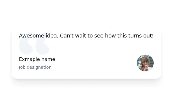 Testimonial Full Width Tailwind Css Example