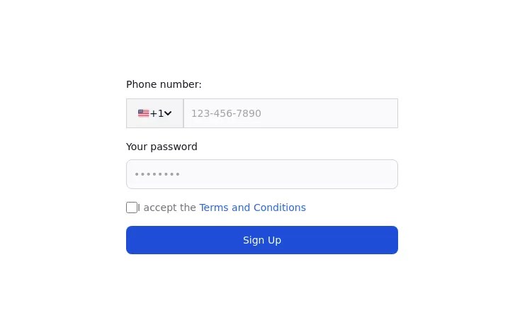 Authentication Form Tailwind Css Example