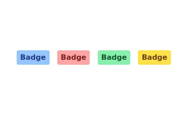 Badges Without Border Tailwind Css Example