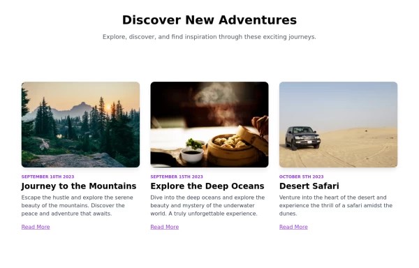 Blog Post List Tailwind Css Example