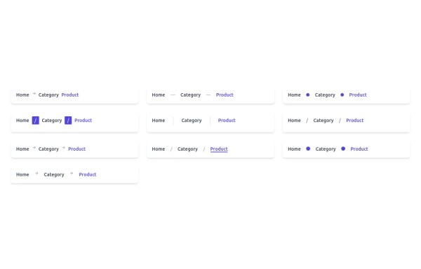 Breadcrumbs Tailwind Css Example