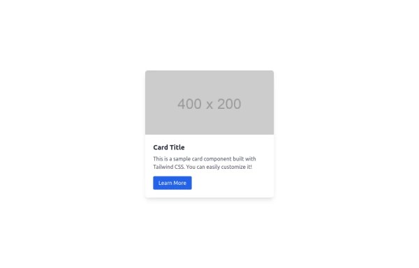 Card Tailwind Css Example