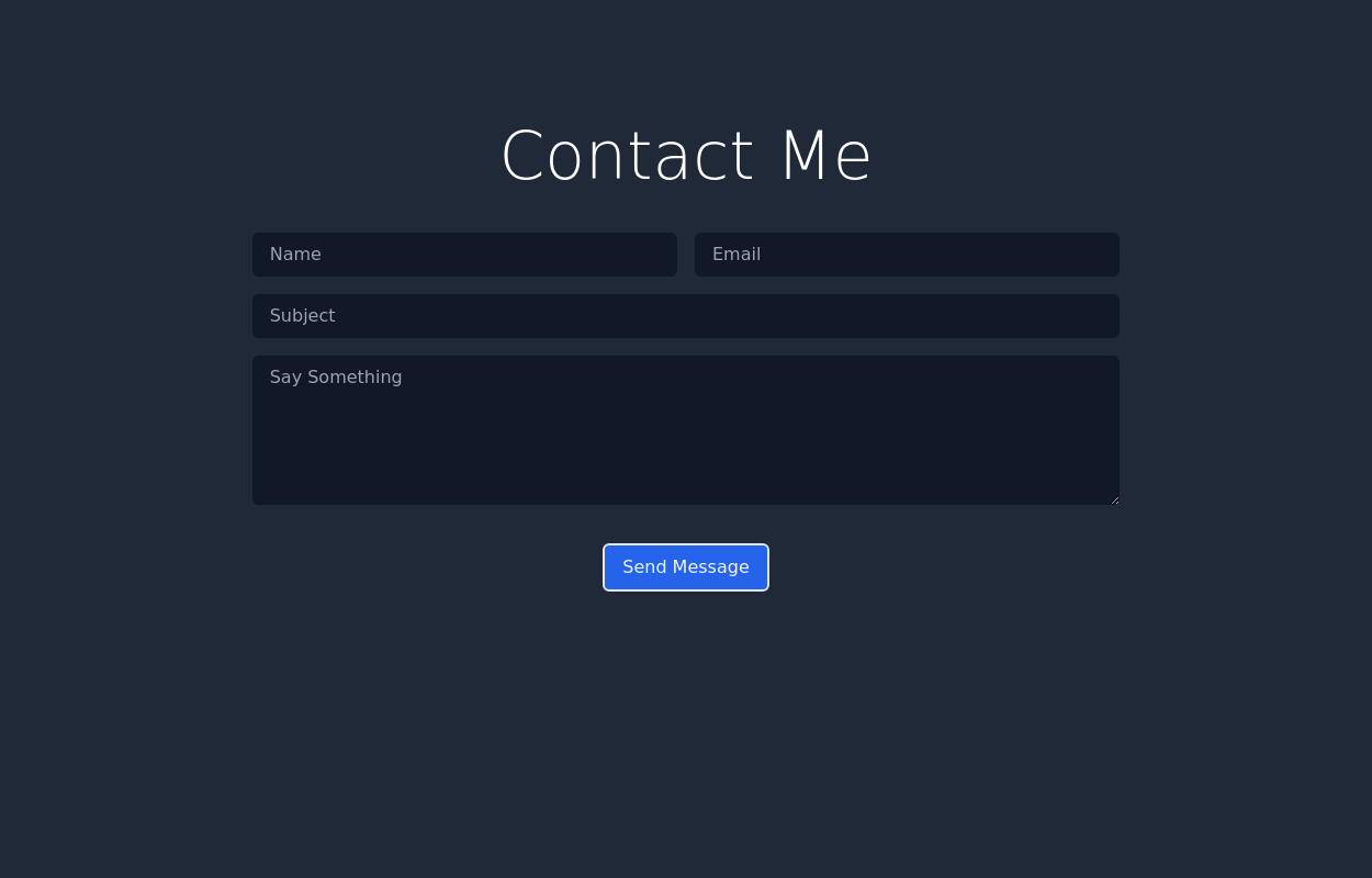 Responsive Contact Form With Tailwindcss Tailwind Css Example