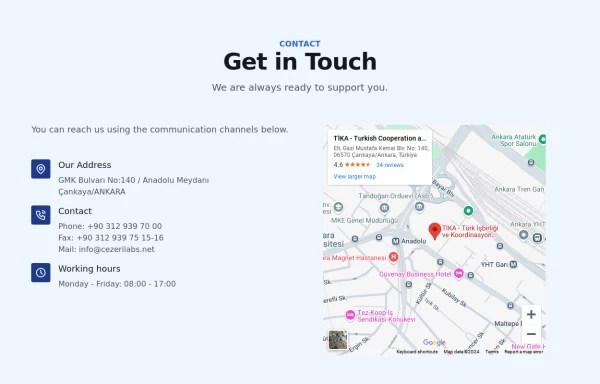 Contact Page Tailwind Css Example
