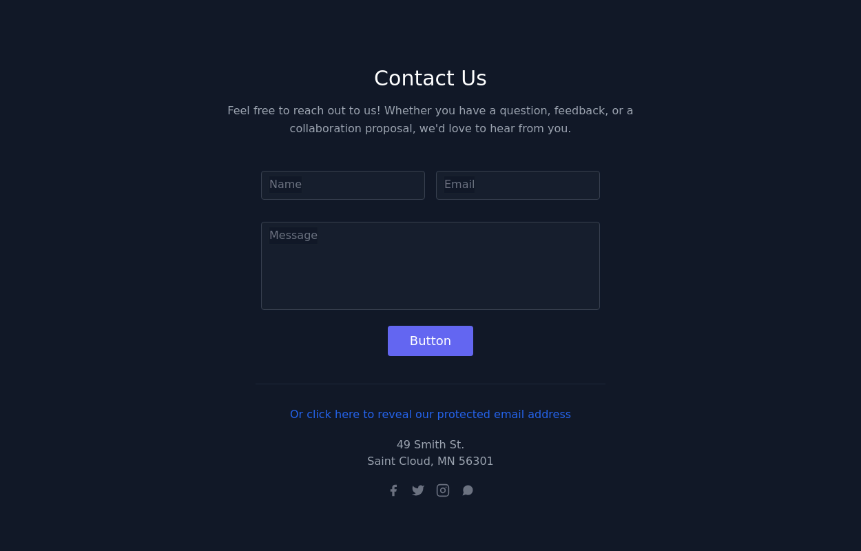 Responsive Contact Us Section Tailwind Css Example