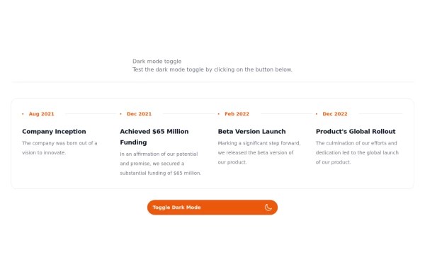 Timeline Component Tailwind Css Example