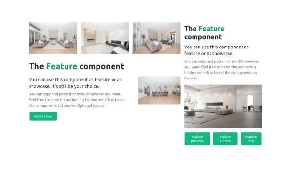 Feature Showcase Tailwind Css Example