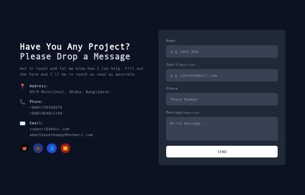Get In Touch Let S Connect Responsive Contact Section Using