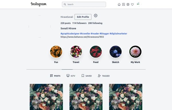 Instagram Clone Tailwind Css Example