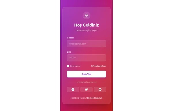 Login Form Simple Tailwind Css Example