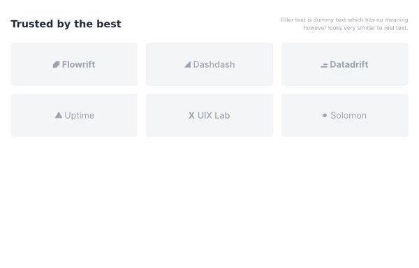 34 Free Logo Cloud Examples In Tailwind Css