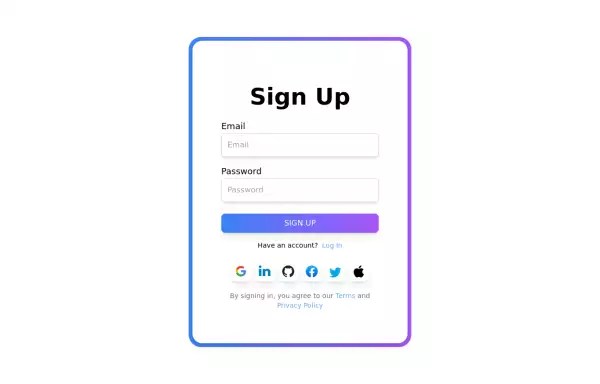 Responsive Registration Page Tailwind Css Example