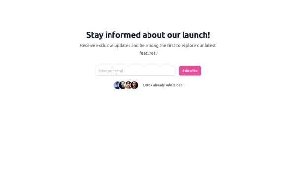 Newsletter Section Htmlwind Tailwind Css Example
