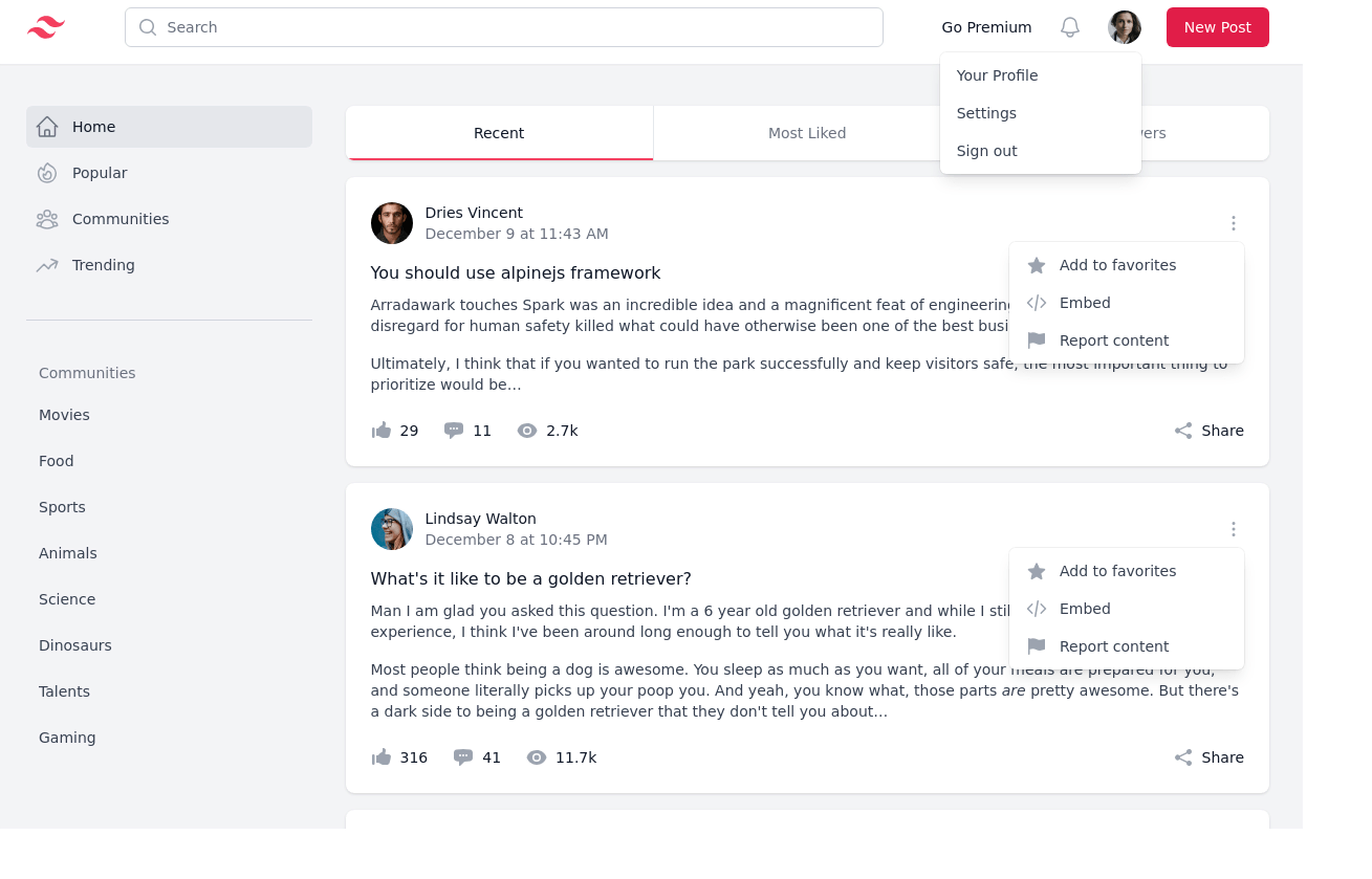 45 Free Dashboard Examples In Tailwind Css
