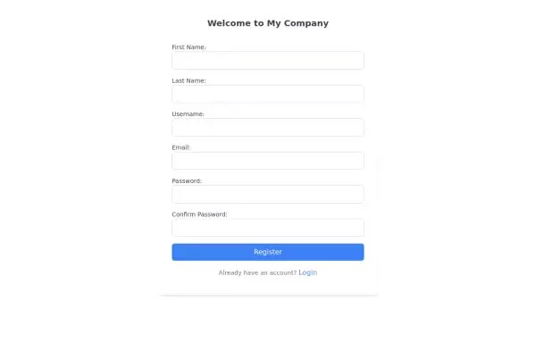 Responsive Registration Page Tailwind Css Example