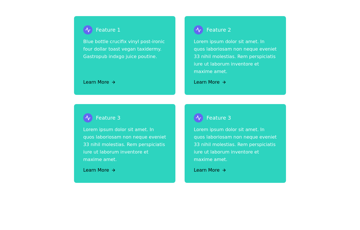 Responsive Card Grid Tailwind Css Example
