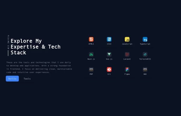 Reusable Skill Showcase Section With Pure Tailwind Css Tailwind Css