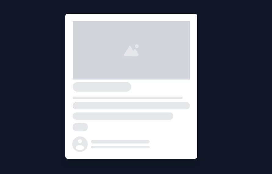 Skeleton Loader Tailwind Css Example