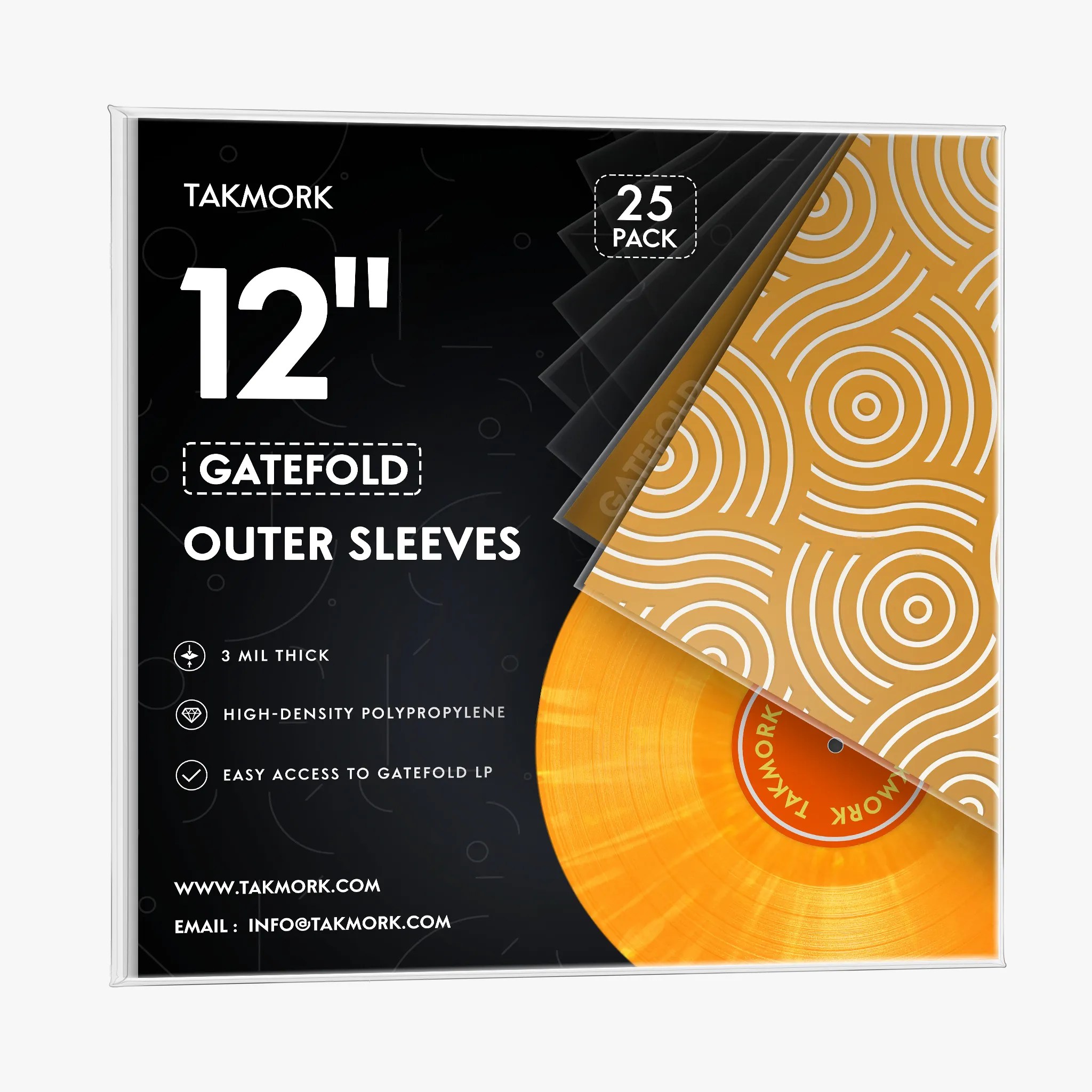Takmork 12 Inch Gatefold Outer Sleeves