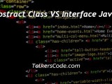 Abstract Class Vs Interface Java