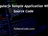 Angularjs Sample Application With Source Code