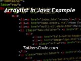 Arraylist In Java Example