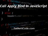 Call Apply Bind In Javascript