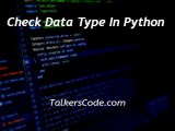Check Data Type In Python