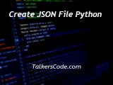 Create Json File Python