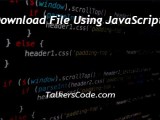 Download File Using Javascript
