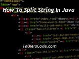 How To Split String In Java