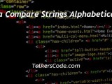 Java Compare Strings Alphabetically