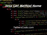 Java Get Method Name