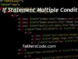 Java If Statement Multiple Conditions