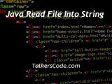 Java Read File Into String
