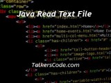 Java Read Text File