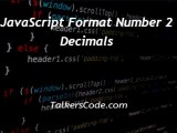 Javascript Format Number 2 Decimals
