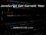 Javascript Get Current Year