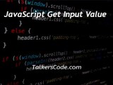 Javascript Get Input Value