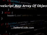 Javascript Map Array Of Objects