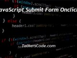 Javascript Submit Form Onclick
