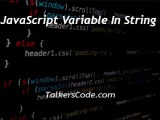 Javascript Variable In String