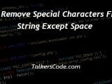 Regex Remove Special Characters Except Space Python Catalog Library